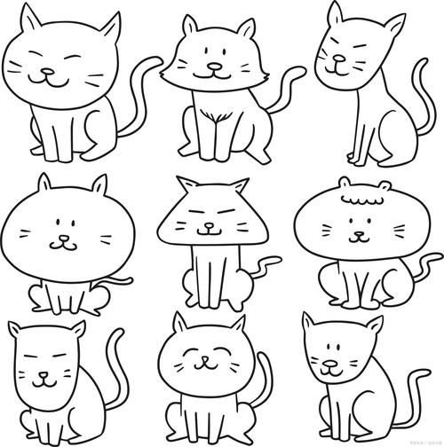 卡通猫简笔画怎么画_卡通猫简笔画教程-第1张图片-山城妙识 卡通猫简笔画怎么画_卡通猫简笔画教程-第1张图片-山城妙识