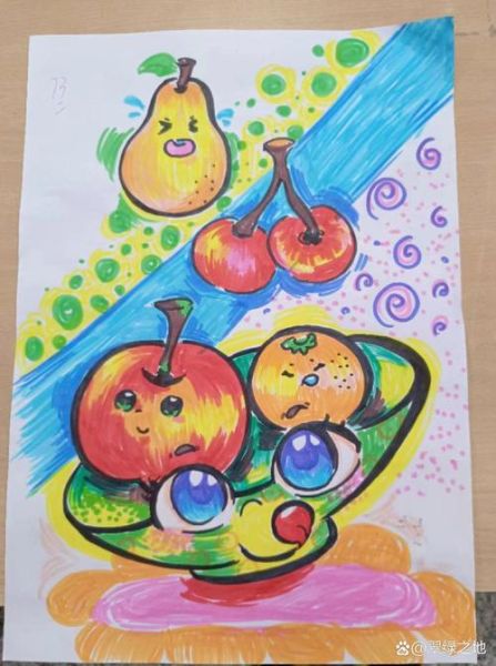 水果拼盘图片简笔画怎么画_适合儿童吗-第2张图片-山城妙识