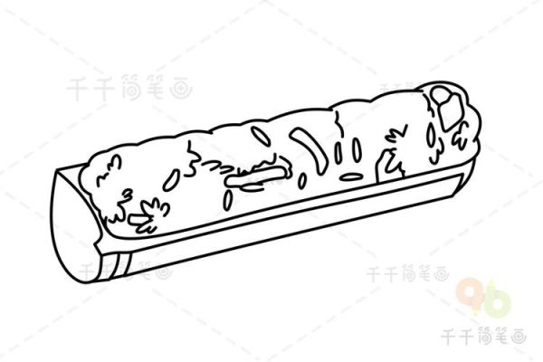 竹筒饭简笔画怎么画_竹筒饭简笔画步骤-第2张图片-山城妙识
