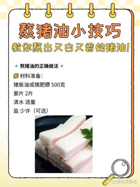 熬猪油怎么熬才白_熬猪油用什么部位最好-第3张图片-山城妙识