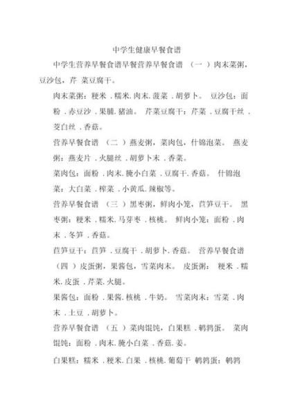 中学生营养早餐食谱大全_怎么做简单又健康-第1张图片-山城妙识