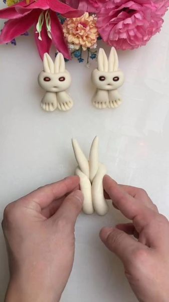 面点小兔子怎么做_小兔子馒头视频教程-第2张图片-山城妙识