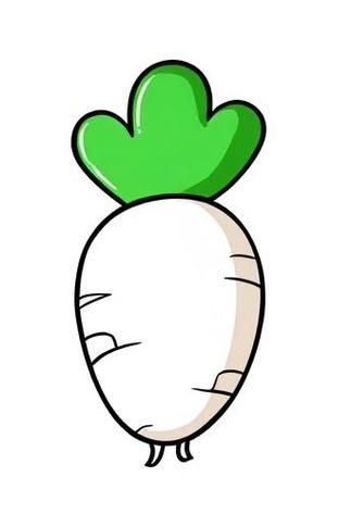 萝卜简笔画图片大全大图_怎么画才好看-第3张图片-山城妙识