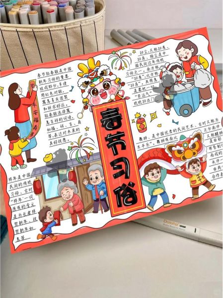 春节手抄报简单又漂亮_怎么画-第3张图片-山城妙识