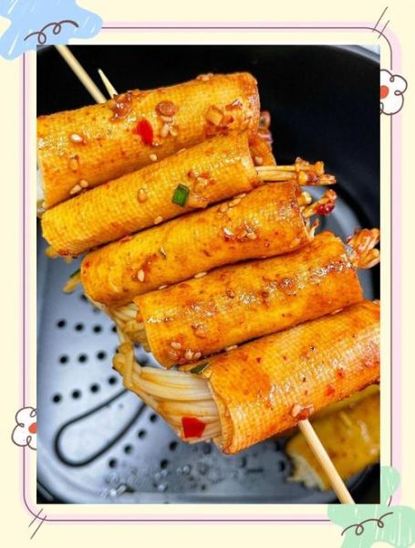 豆皮卷金针菇怎么做好吃_家常做法步骤详解-第3张图片-山城妙识