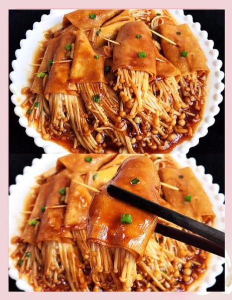豆皮卷金针菇怎么做好吃_家常做法步骤详解-第1张图片-山城妙识