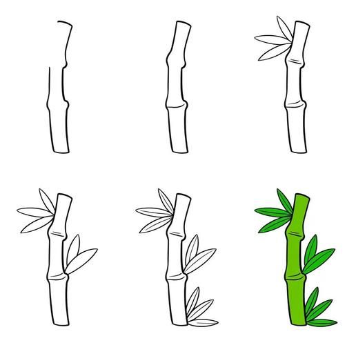 春笋怎么画_春笋图片绘画步骤-第2张图片-山城妙识