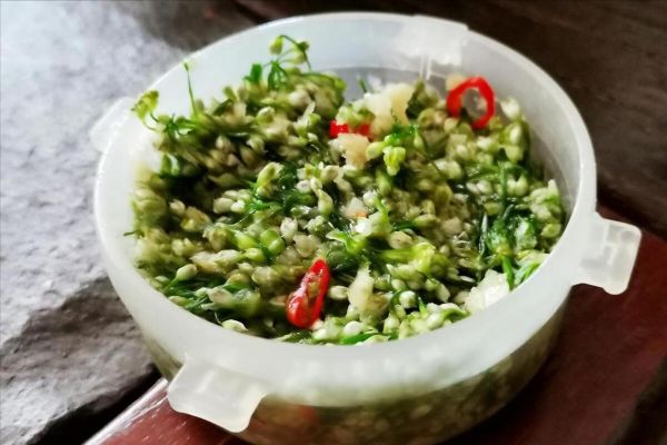 一斤韭菜花放多少盐_腌制比例是多少-第3张图片-山城妙识