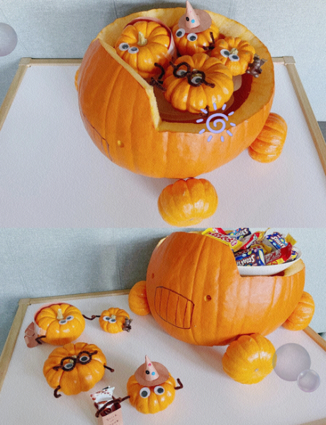 用纸怎么做南瓜灯_万圣节纸艺南瓜灯教程-第2张图片-山城妙识