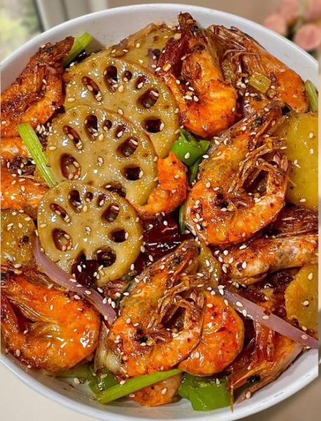 干锅虾怎么做_干锅虾的家常做法-第3张图片-山城妙识