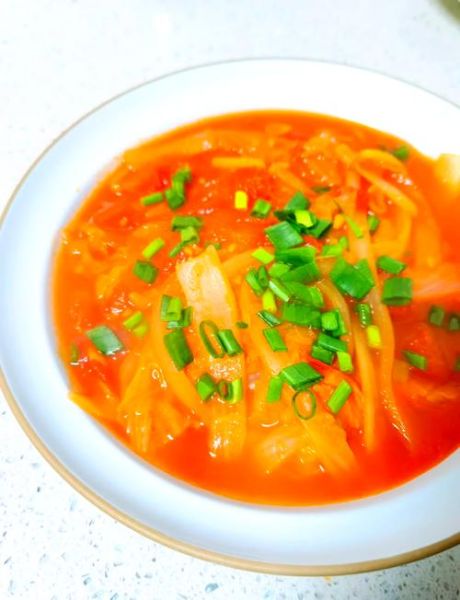 西红柿烩菜的家常做法_西红柿烩菜怎么做好吃-第1张图片-山城妙识