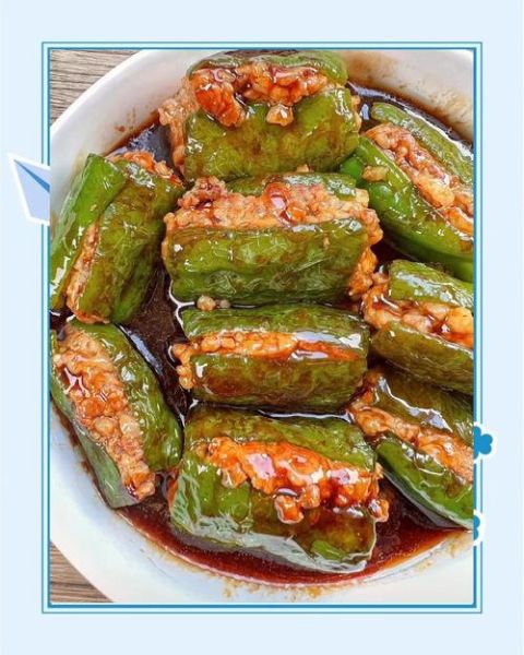 虎皮尖椒怎么做好吃_夹肉馅虎皮尖椒的家常做法-第2张图片-山城妙识