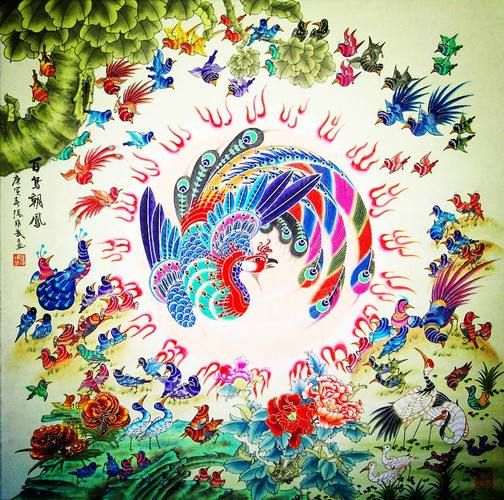 百鸟朝凤图寓意是什么_如何鉴赏百鸟朝凤图-第2张图片-山城妙识 百鸟朝凤图寓意是什么_如何鉴赏百鸟朝凤图-第2张图片-山城妙识