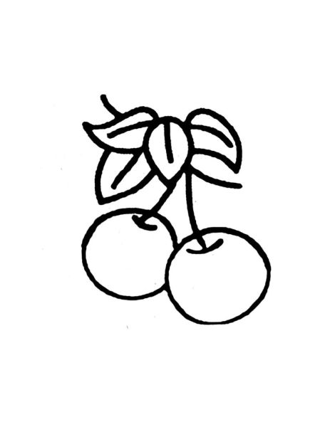 樱桃简笔画怎么画_樱桃图片简笔画教程-第1张图片-山城妙识