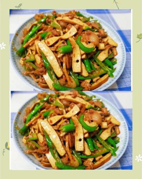 豆腐干炒辣椒怎么做_家常豆腐干炒辣椒步骤-第2张图片-山城妙识