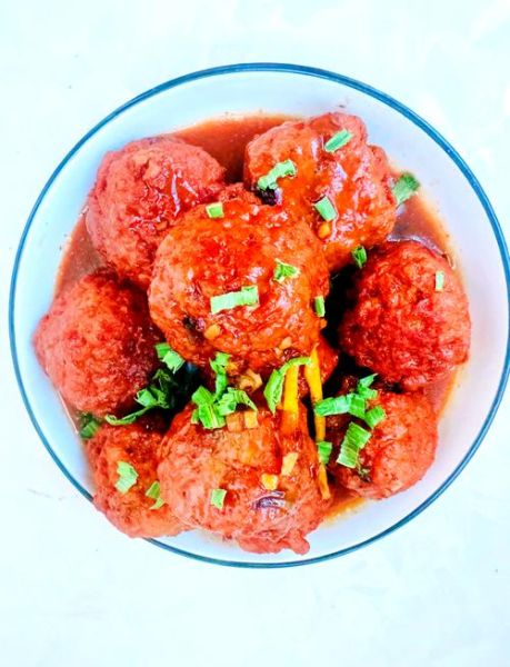 红烧狮子头怎么做_乡村村叔红烧狮子头做法-第2张图片-山城妙识