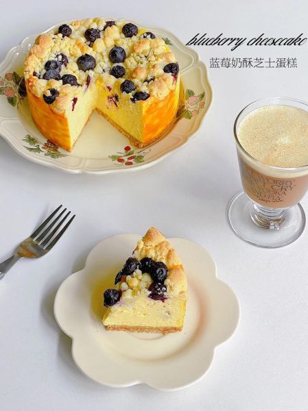 蓝莓芝士蛋糕装饰图片_怎么摆盘好看-第2张图片-山城妙识