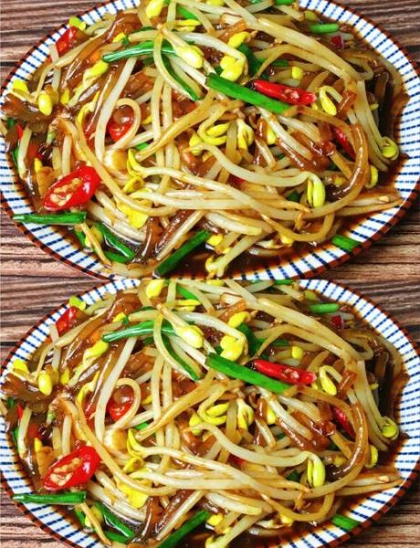 绿豆芽炒粉条怎么炒不粘锅_绿豆芽炒粉条的家常做法-第1张图片-山城妙识