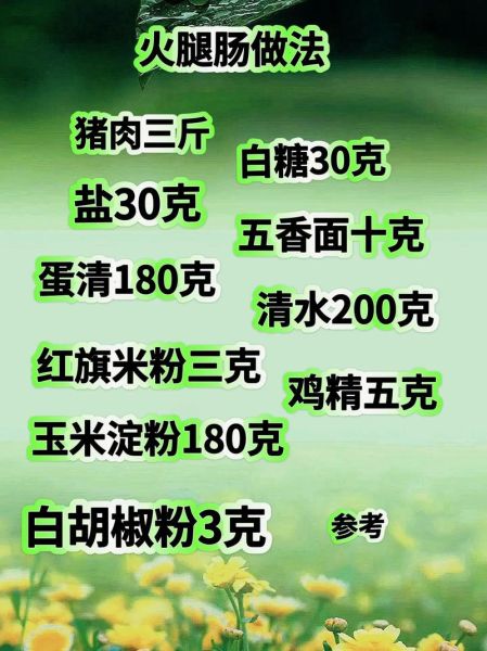 手工火腿肠怎么做_家庭自制火腿肠配方-第1张图片-山城妙识