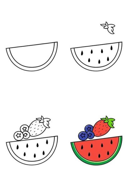 夏天水果简笔画怎么画_夏天水果简笔画有哪些-第2张图片-山城妙识