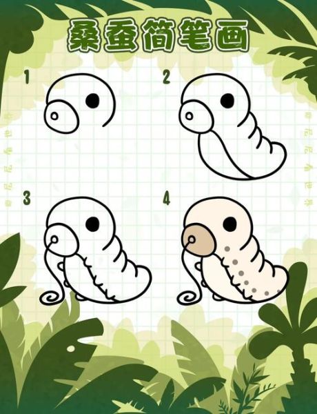 蚕茧简笔画怎么画_蚕茧图片简笔画教程-第1张图片-山城妙识