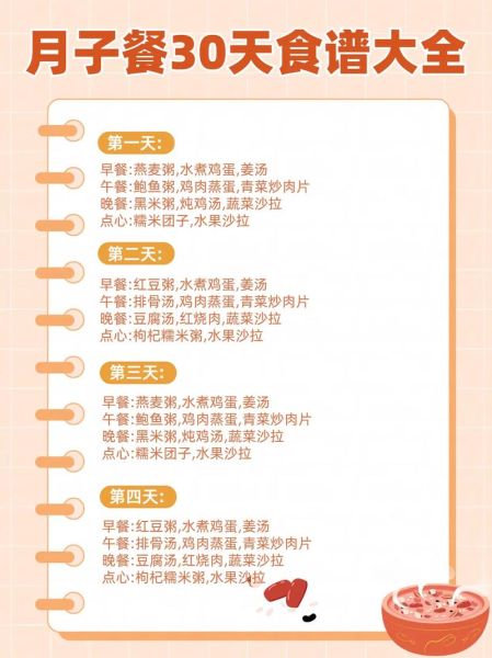 坐月子吃什么好_月子餐30天食谱-第1张图片-山城妙识