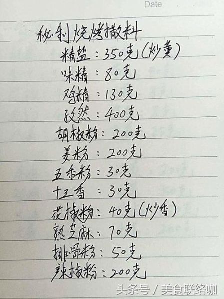 烧烤香料配方比例_烧烤撒料怎么做-第3张图片-山城妙识