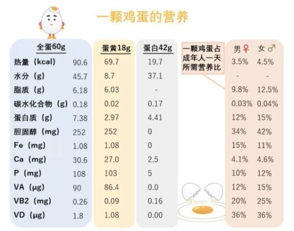 鸡蛋营养成分表100克_鸡蛋一天吃几个最好-第2张图片-山城妙识