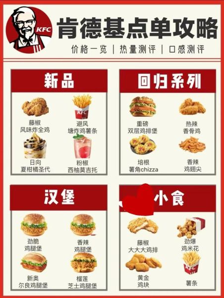 肯德基最新菜单价格表_肯德基涨价了吗-第1张图片-山城妙识
