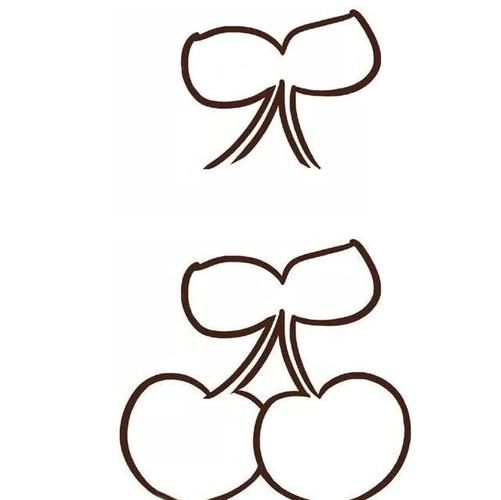 樱桃简笔画怎么画_樱桃简笔画步骤-第3张图片-山城妙识