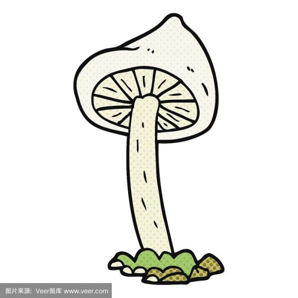 蘑菇图片简笔画涂色_怎么画蘑菇简笔画-第2张图片-山城妙识