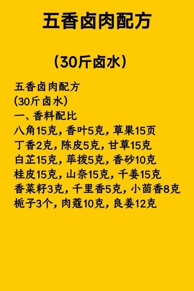 桂林卤水配方秘方大全_正宗桂林卤水怎么做-第3张图片-山城妙识