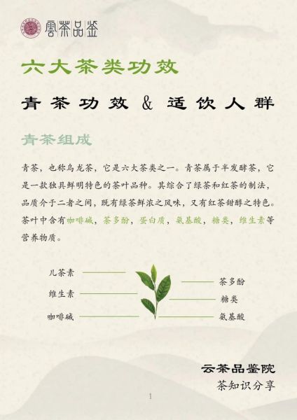 青茶的功效与作用_青茶适合什么人喝-第2张图片-山城妙识