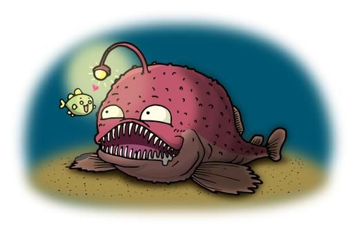 安康鱼简笔画怎么画_安康鱼简笔画步骤-第2张图片-山城妙识