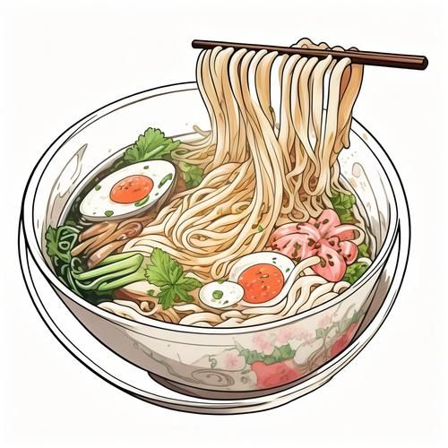 面条图片大全卡通_卡通面条简笔画怎么画-第3张图片-山城妙识