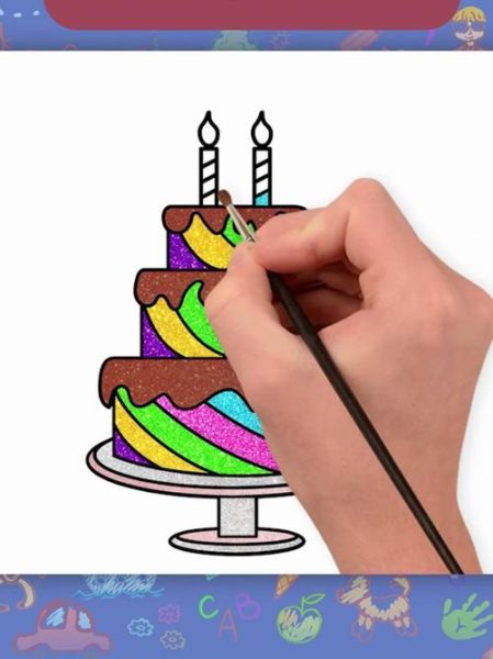 儿童蛋糕画画图片大全_如何画简单又好看-第2张图片-山城妙识 儿童蛋糕画画图片大全_如何画简单又好看-第2张图片-山城妙识
