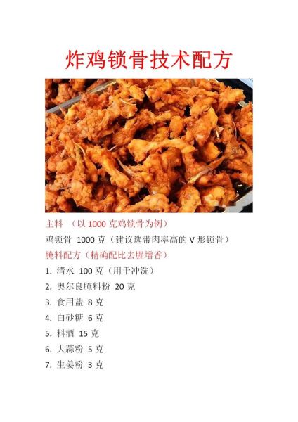 炸鸡锁骨怎么做_炸鸡锁骨配方-第1张图片-山城妙识