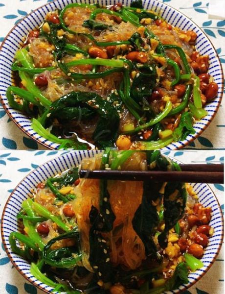 凉拌菠菜粉丝怎么做_凉拌菠菜粉丝需要哪些调料-第1张图片-山城妙识