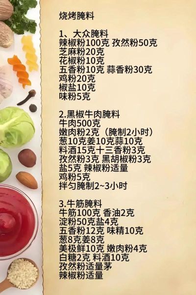 烤肉怎么腌制才入味_烧烤腌料配方大全-第3张图片-山城妙识