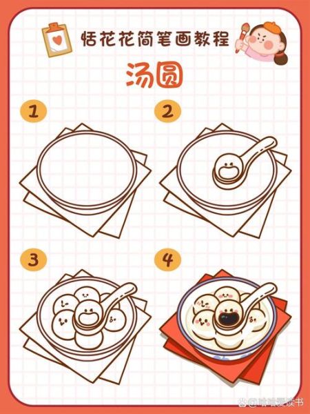 中国美食简笔画怎么画_中国美食简笔画步骤-第2张图片-山城妙识