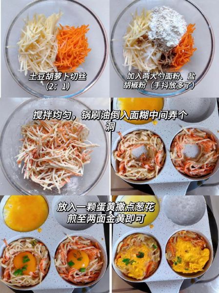 胡萝卜鸡蛋饼怎么做_宝宝辅食做法-第2张图片-山城妙识