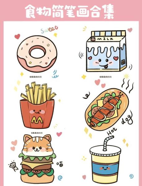 简笔画美食图片怎么画_如何画出诱人美食简笔画-第1张图片-山城妙识