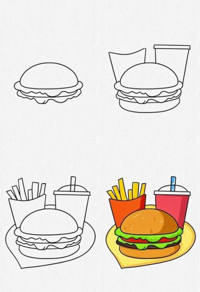 简笔画美食图片怎么画_如何画出诱人美食简笔画-第2张图片-山城妙识