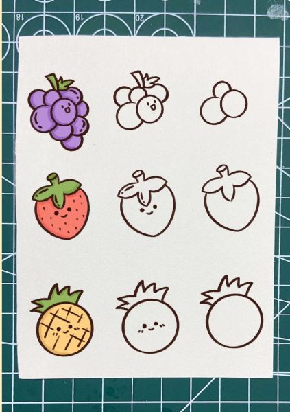 水果简笔画怎么画_水果简笔画步骤-第3张图片-山城妙识