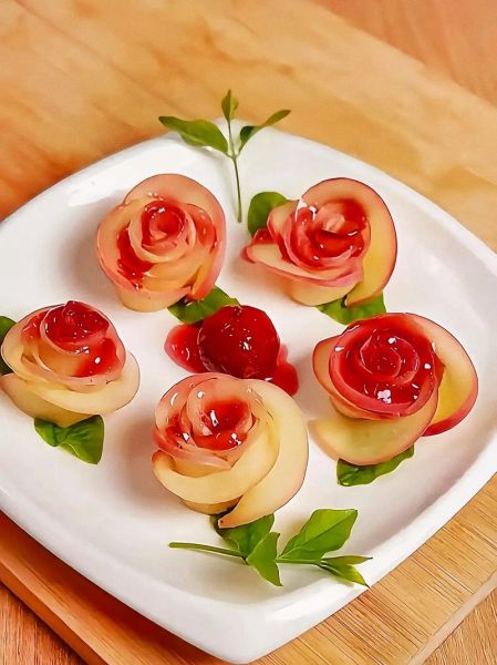 苹果拼盘怎么切好看_最简单的苹果拼盘做法-第2张图片-山城妙识