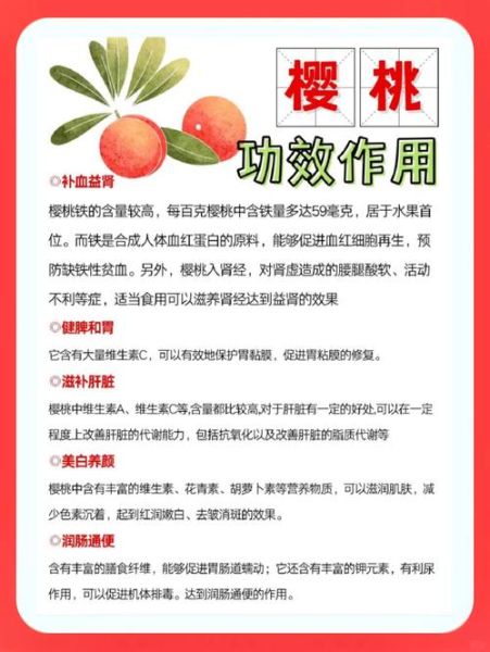 樱桃的功效与作用_樱桃怎么吃最好-第1张图片-山城妙识