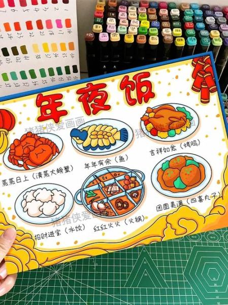 年夜饭菜谱图片简笔画_怎么画简单又好看-第3张图片-山城妙识