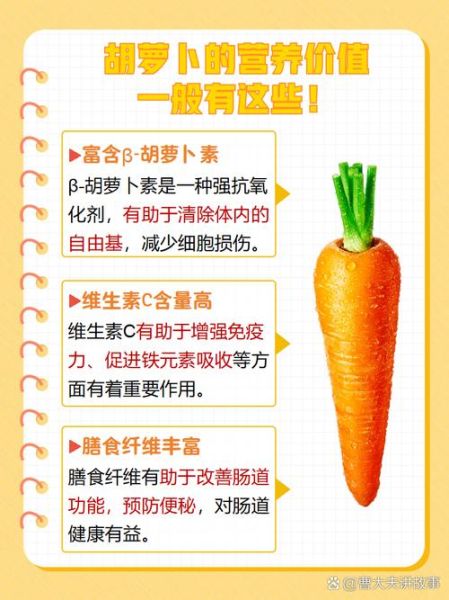 胡萝卜营养价值_生吃还是熟吃好-第2张图片-山城妙识
