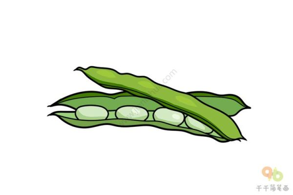 四季豆卡通图片怎么画_四季豆简笔画步骤-第2张图片-山城妙识 四季豆卡通图片怎么画_四季豆简笔画步骤-第2张图片-山城妙识