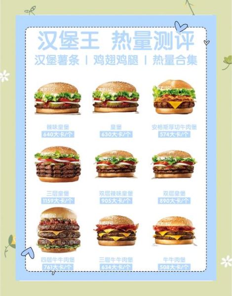 汉堡包热量多少千卡_减肥能吃汉堡吗-第3张图片-山城妙识